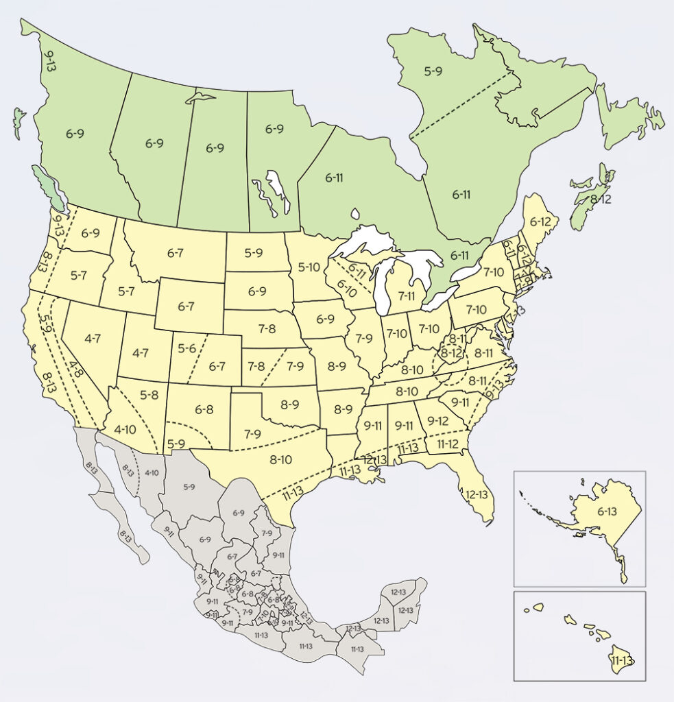 Moisture Map of North America - Lignomat
